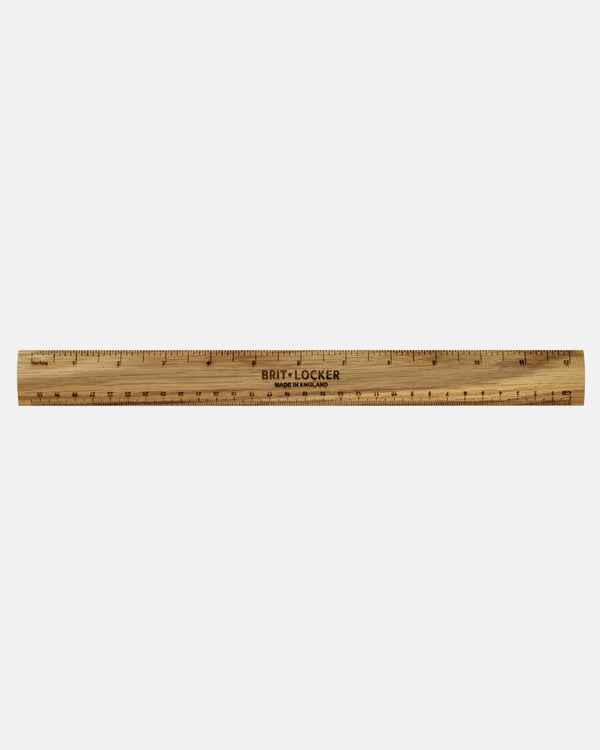 Wooden Oak Ruler - BRIT LOCKER